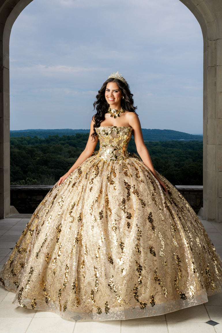 Gold Quinceañera Dresses | Gold Quince Dresses | AmaBella
